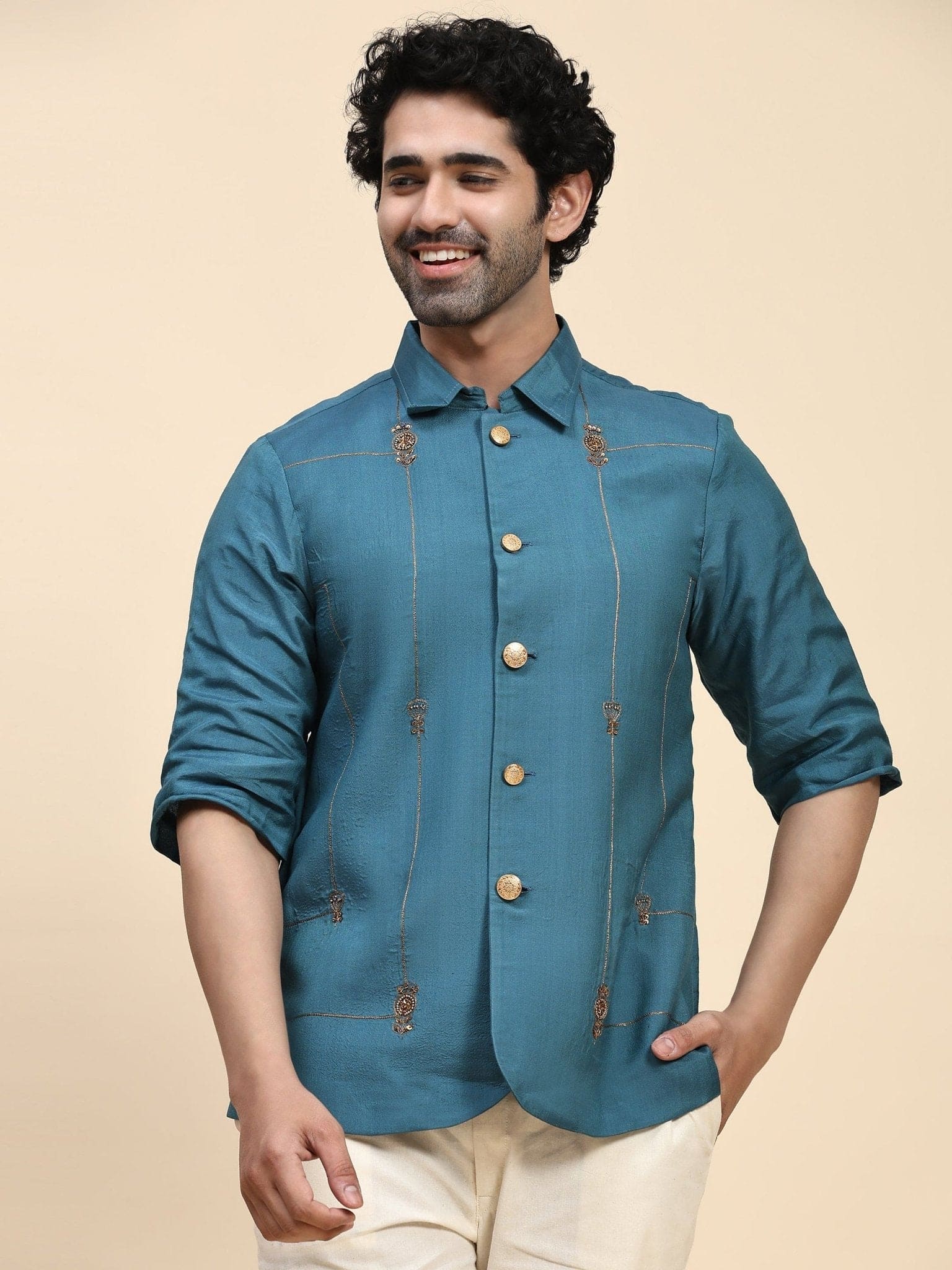 Buy Khadi Nehru Jacket & Modi Jacket for Men at Best Price – Charkha Tales